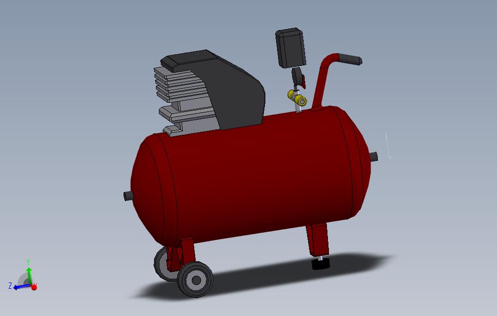 空气压缩机_SOLIDWORKS 2012_模型图纸免费下载 – 懒石网