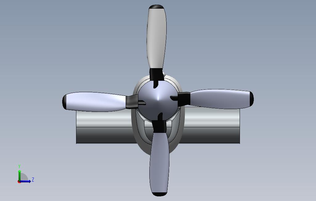 涡轮螺旋桨发动机2 Solidworks 2015 模型图纸免费下载 懒石网