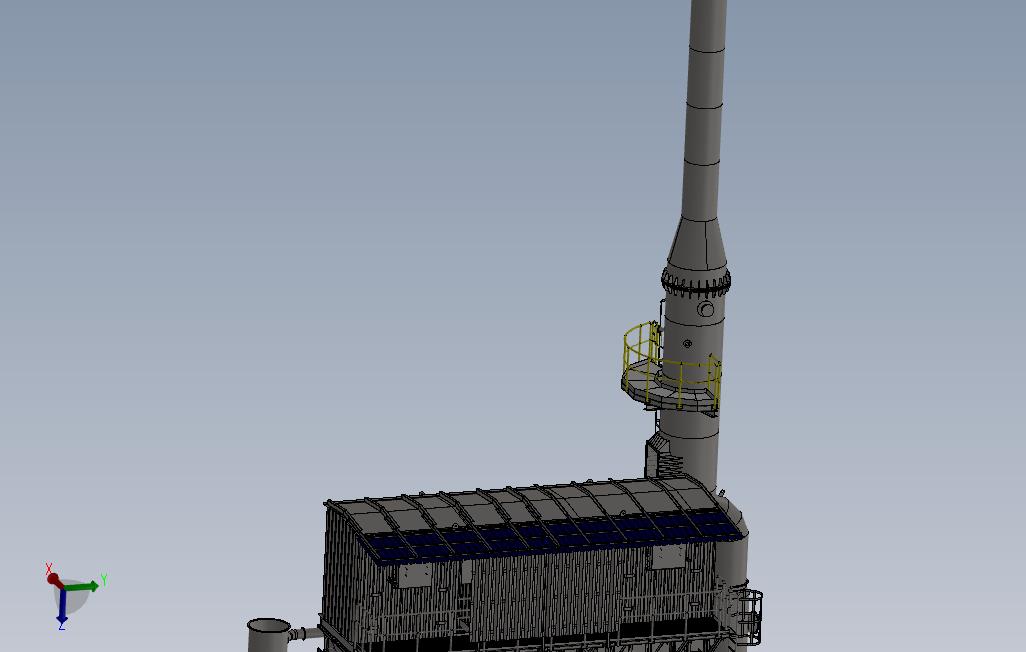 25000标方风量三室体RTO蓄热式氧化炉_SOLIDWORKS 2018_模型图纸下载 – 懒石网