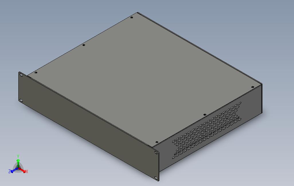 2U机箱_STEP_模型图纸免费下载 – 懒石网