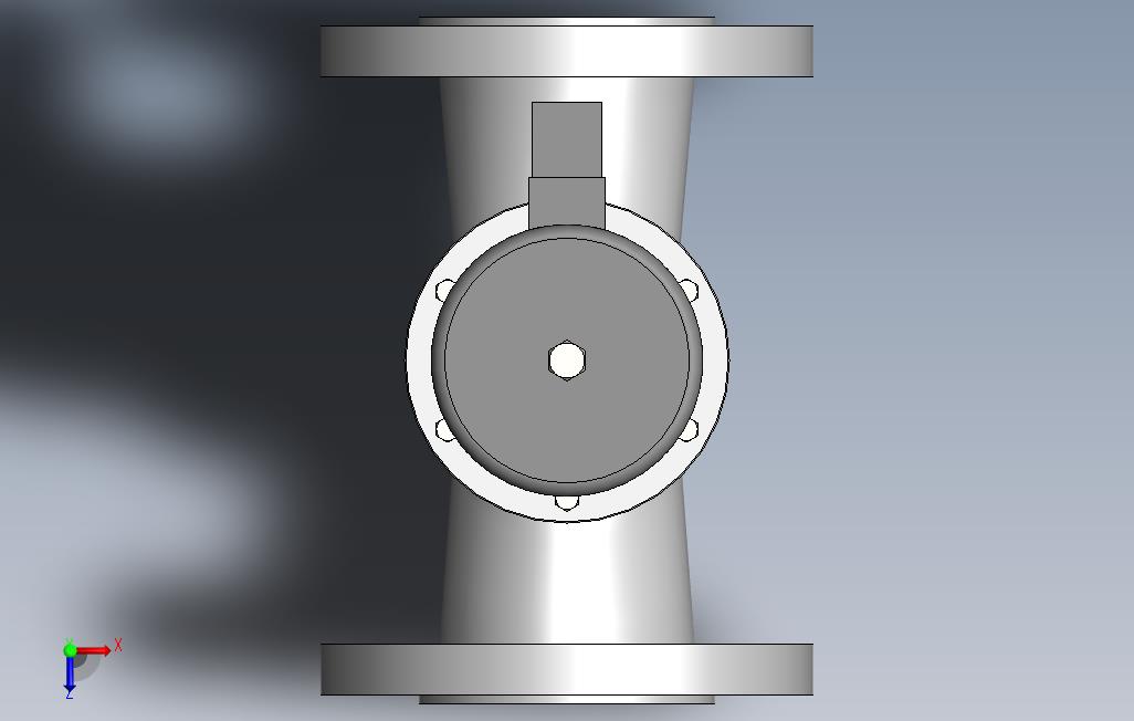法兰式空气电磁阀 Dn50solidworks 2016模型图纸免费下载 懒石网