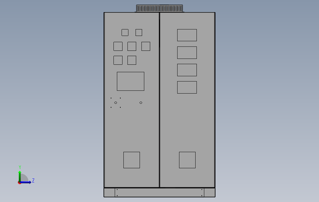 仿威图机柜_SOLIDWORKS 2012_模型图纸下载 – 懒石网