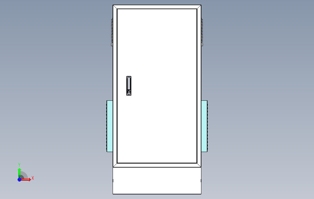 防尘网络机柜solidworks 2014模型图纸下载 懒石网