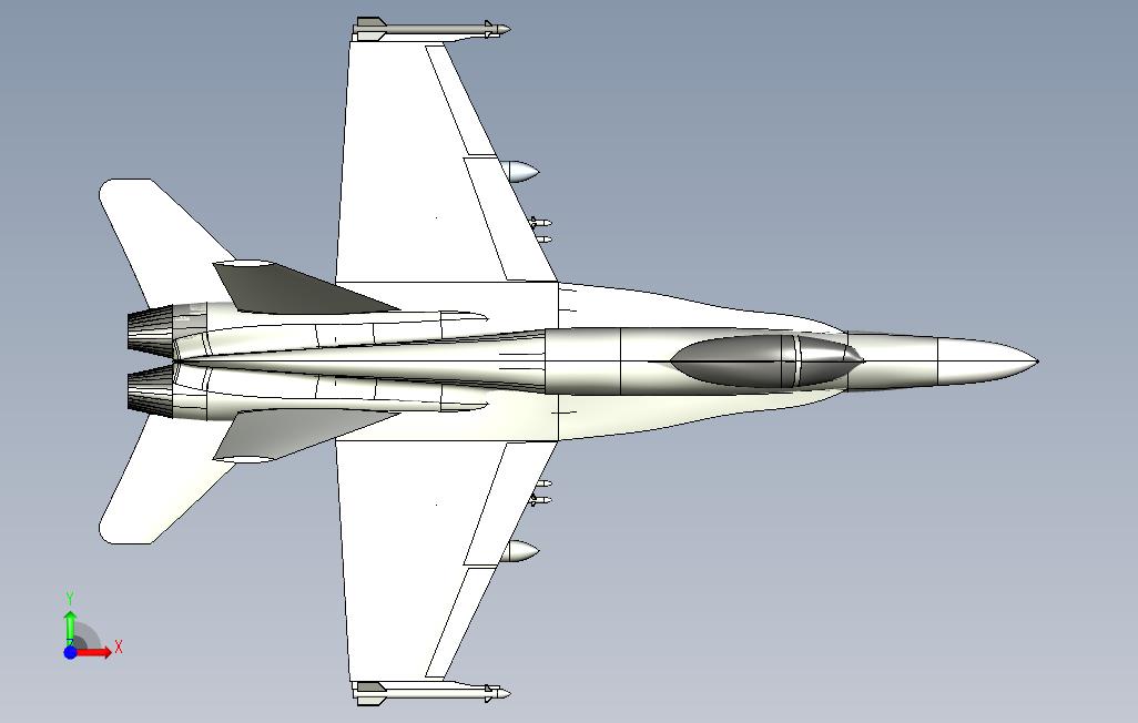 F18黄蜂_IGES_模型图纸下载 – 懒石网