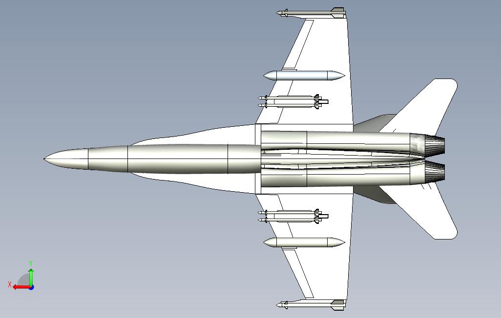 F18黄蜂_IGES_模型图纸下载 – 懒石网