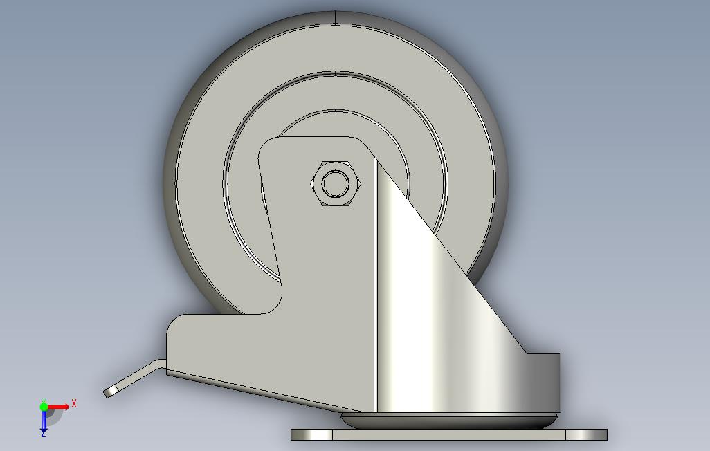 重载脚轮-万向金属双刹型JHCJHCBJHCG_STEP_模型图纸下载 – 懒石网