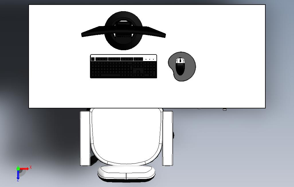S形桌腿，带悬挂式抽屉和系统单元悬挂装置solidworks 2013模型图纸下载 懒石网
