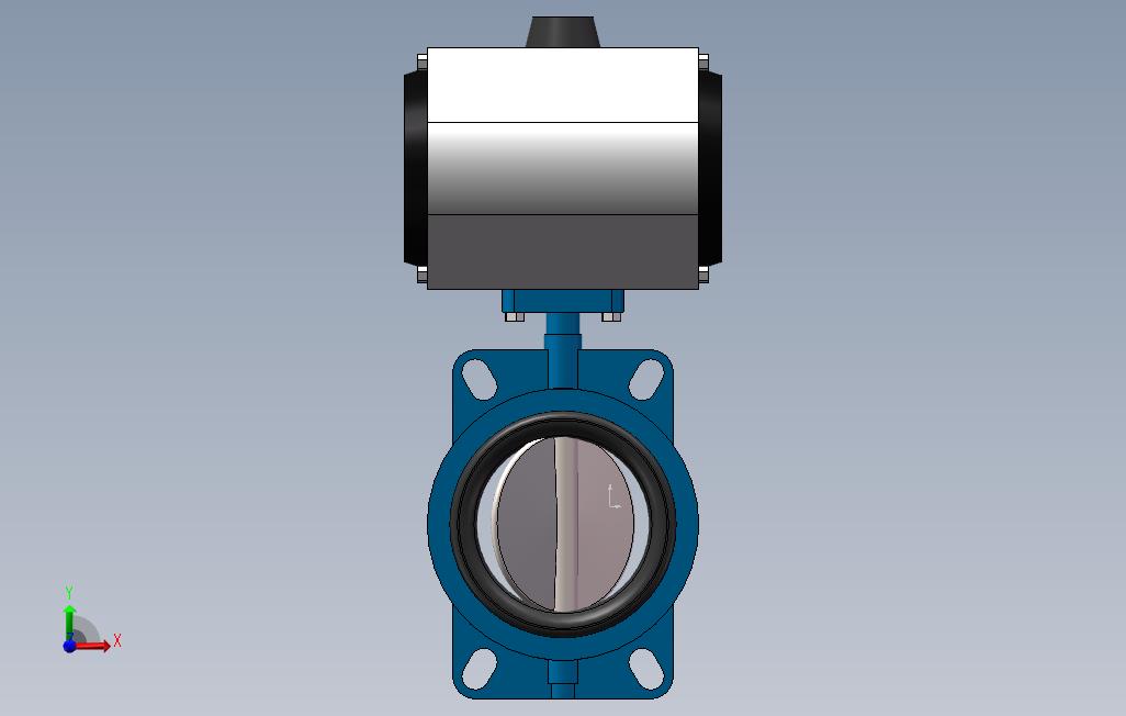 气动阀门solidworks 2016模型图纸下载 懒石网