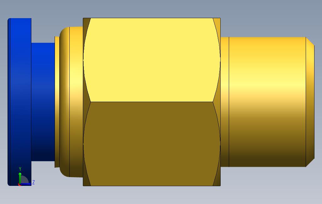 气动快速接头φ10～1 4solidworks 2011模型图纸免费下载 懒石网