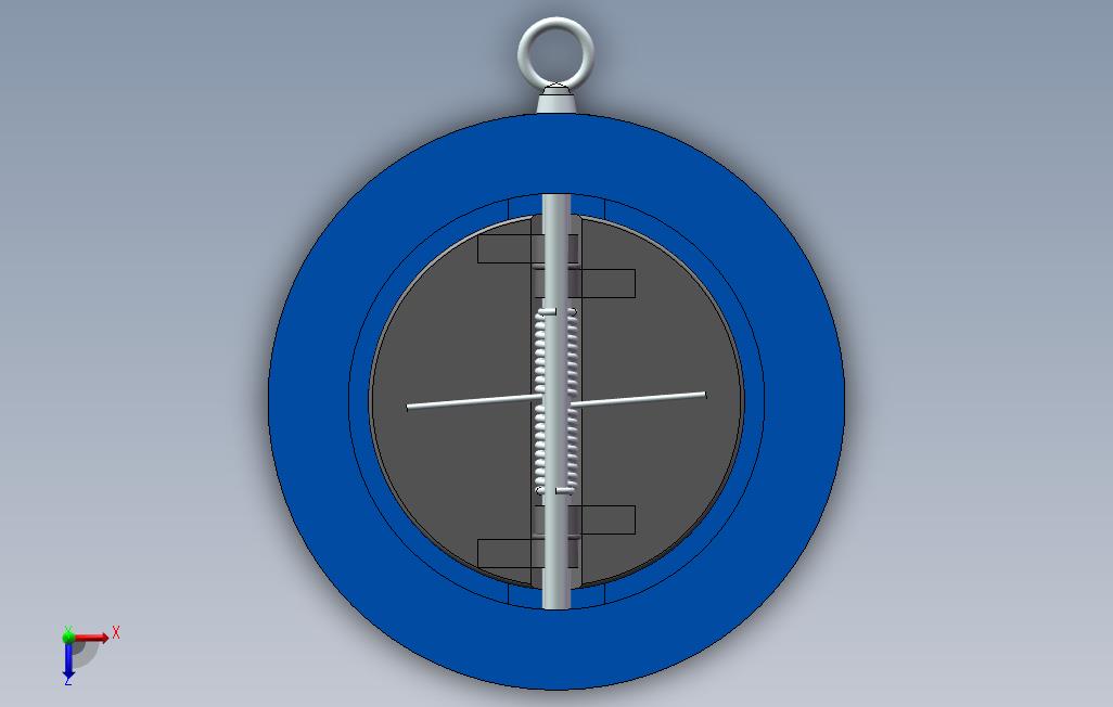 多款对夹式蝶形止回阀dn100solidworks 2012模型图纸下载 懒石网