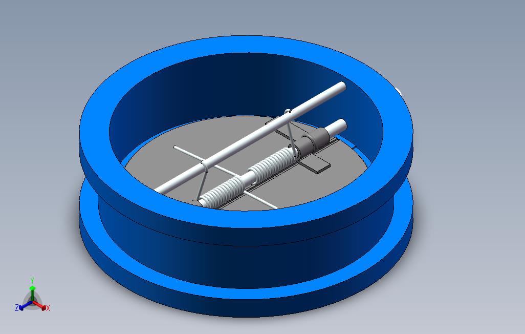 多款对夹式蝶形止回阀dn200solidworks 2012模型图纸下载 懒石网