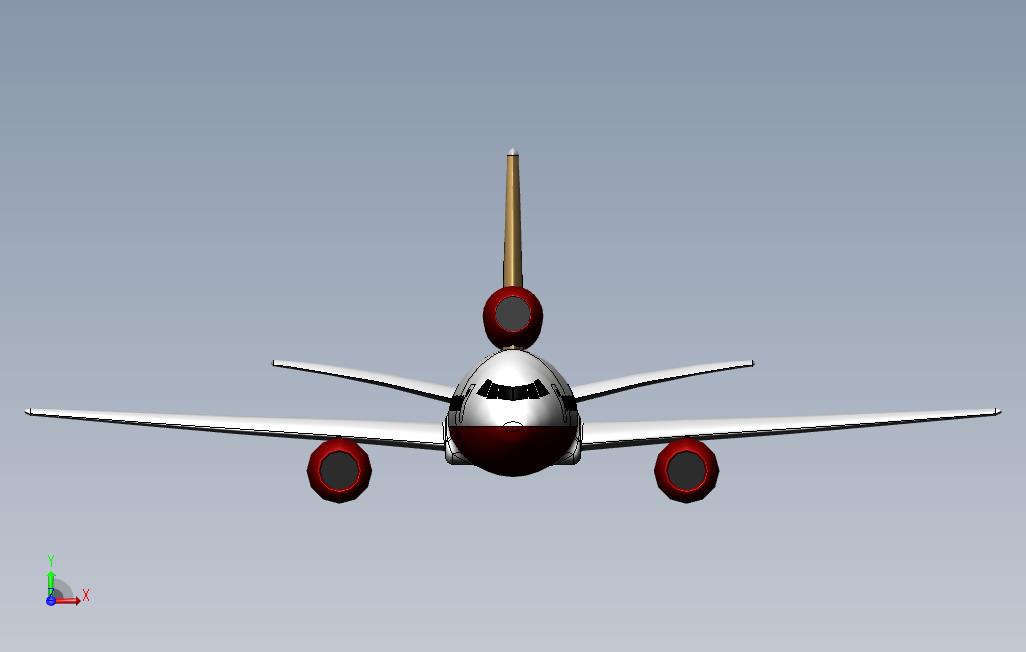 DC-10模型飞机__模型图纸下载 – 懒石网