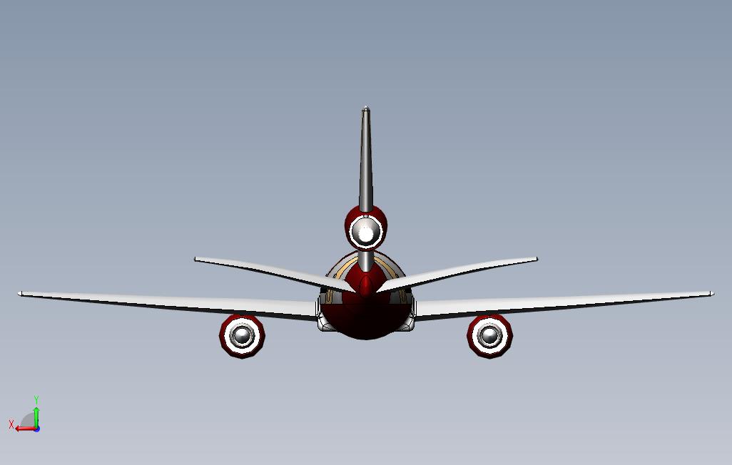 DC-10模型飞机__模型图纸下载 – 懒石网