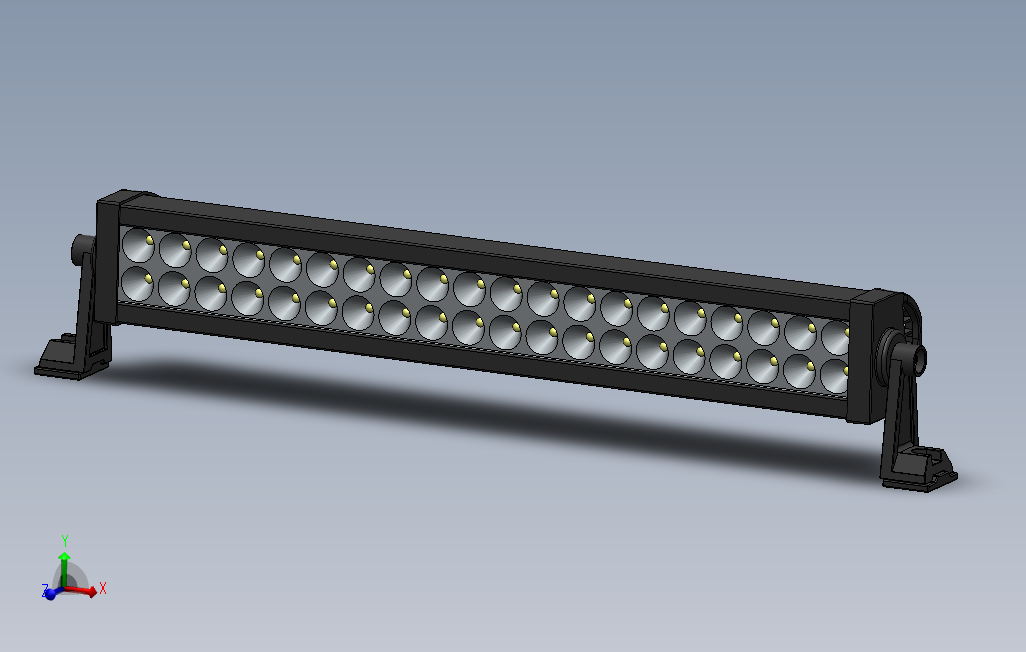 20寸LED灯条_SOLIDWORKS 2015_模型图纸下载 – 懒石网