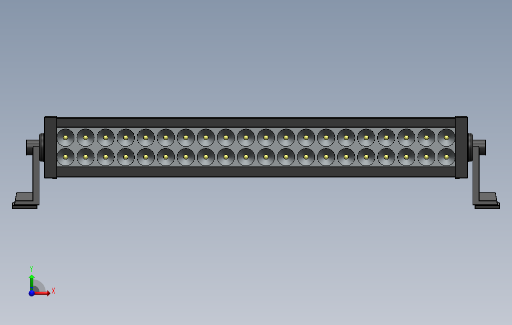 20寸LED灯条_SOLIDWORKS 2015_模型图纸下载 – 懒石网