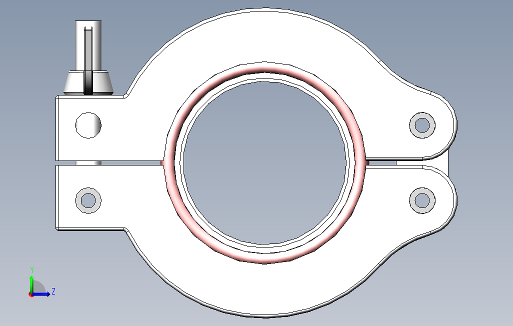 KF50快卸法兰卡箍_SOLIDWORKS 2011_模型图纸下载 – 懒石网