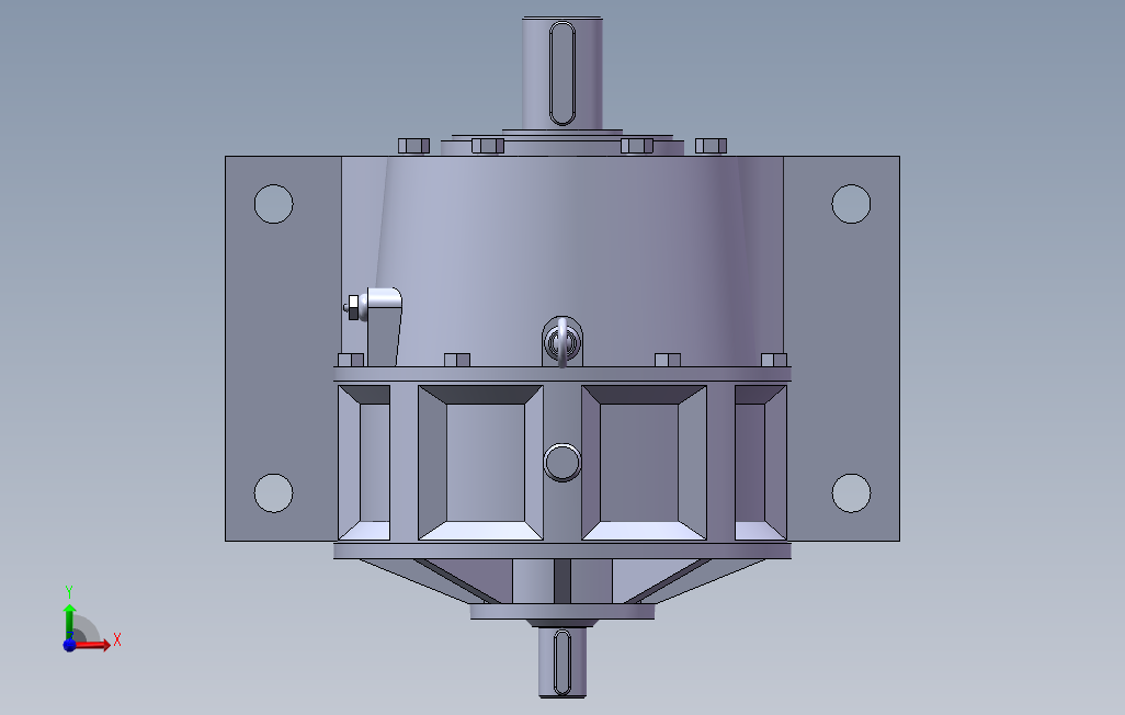 XWD蜗轮蜗杆减速机_SOLIDWORKS 2011_模型图纸下载 – 懒石网