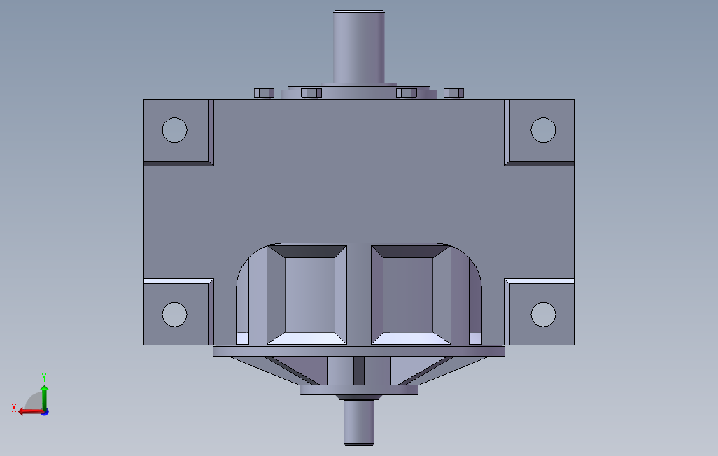 XWD蜗轮蜗杆减速机_SOLIDWORKS 2011_模型图纸下载 – 懒石网