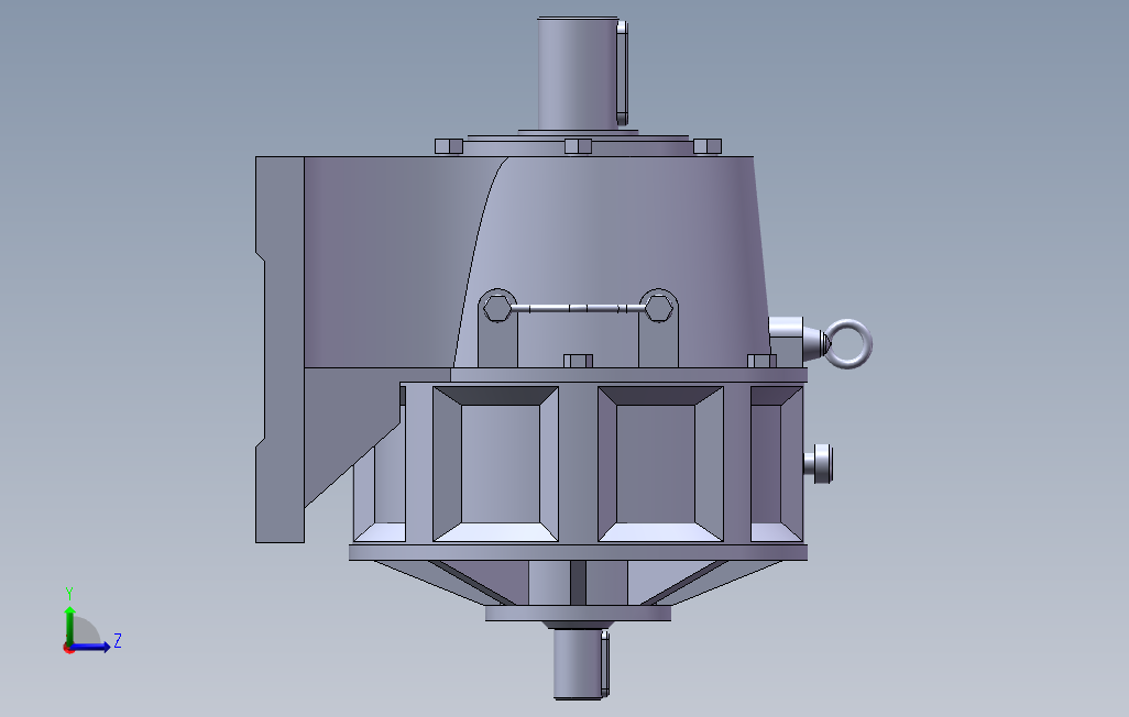 XWD蜗轮蜗杆减速机_SOLIDWORKS 2011_模型图纸下载 – 懒石网