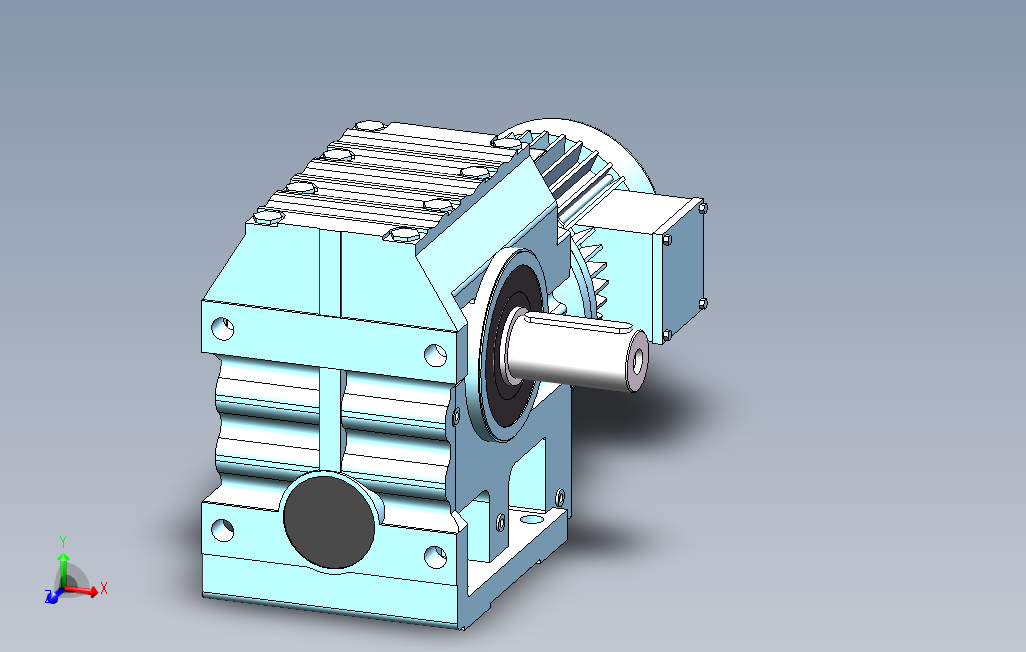S系列减速机三维模型sat格式solidworks 2011模型图纸下载 懒石网