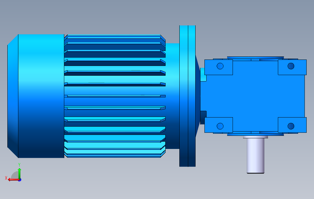 蜗杆减速机星光传动solidworks 2011模型图纸下载 懒石网