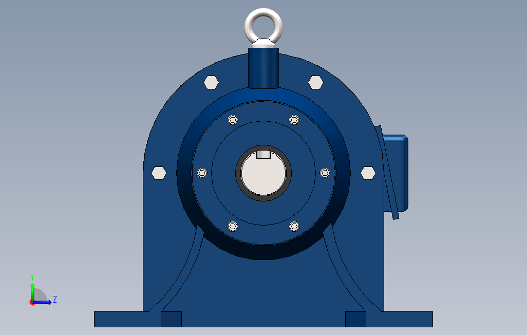 浙江通达蜗杆减速机solidworks 2011模型图纸下载 懒石网