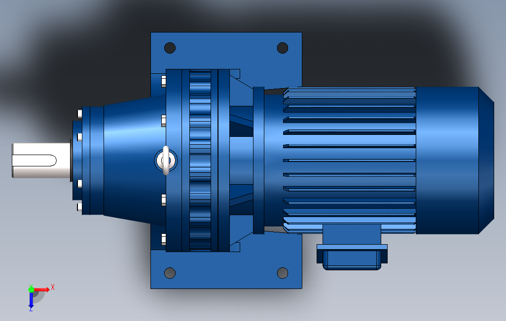 浙江通达蜗杆减速机solidworks 2011模型图纸下载 懒石网