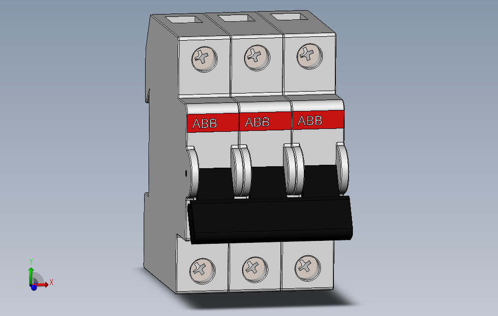 断路器solidworks 2017模型图纸下载 懒石网