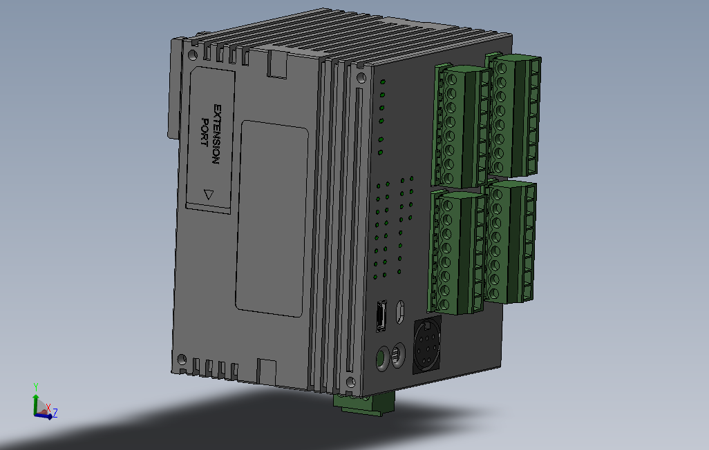 Plc台达控制器solidworks 2016模型图纸下载 懒石网