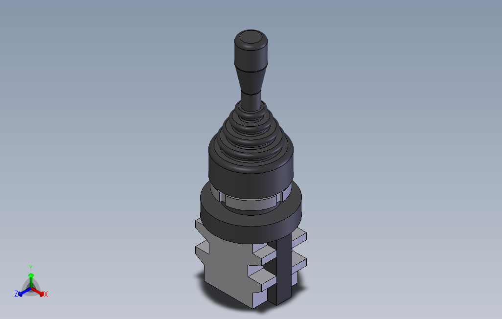 工业操纵杆solidworks 2015模型图纸下载 懒石网