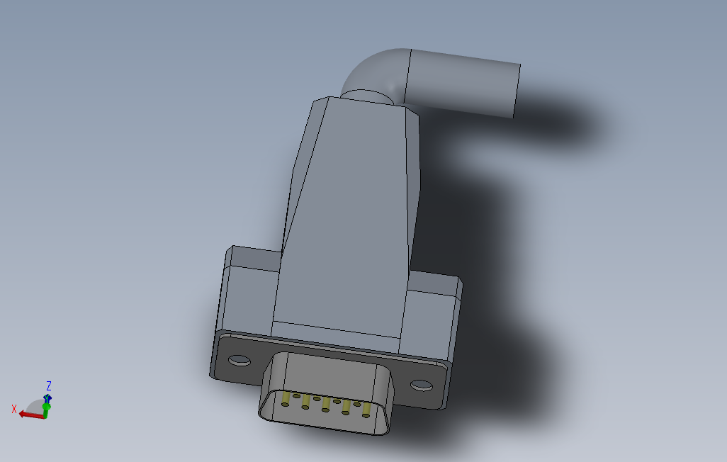 DB9模型_SOLIDWORKS 2011_模型图纸下载 – 懒石网