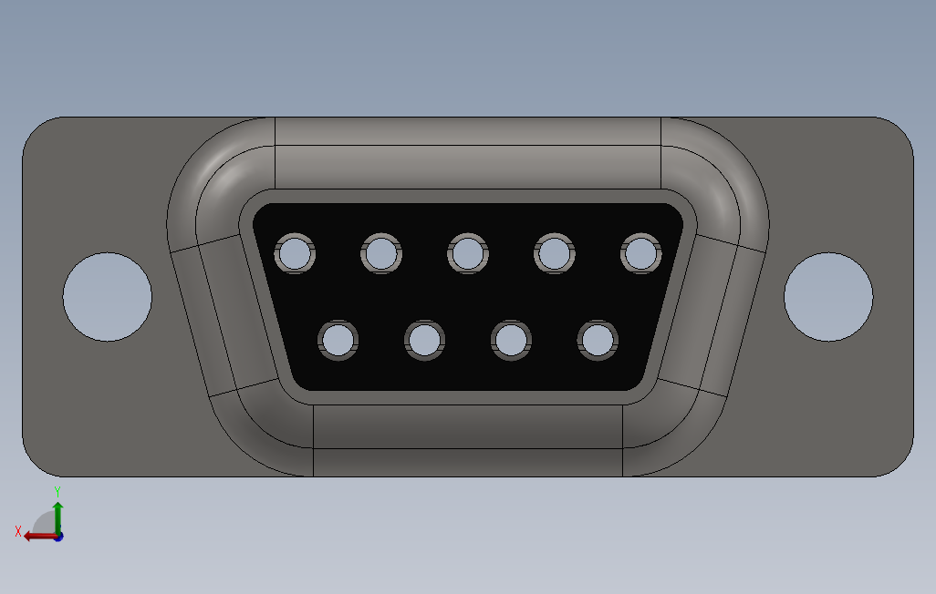 DB9模型设计_SOLIDWORKS 2015_模型图纸下载 – 懒石网