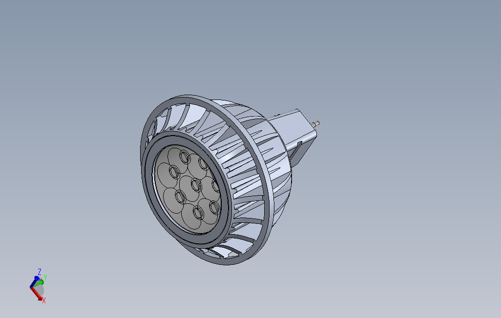 LED灯泡_SOLIDWORKS 2014_模型图纸下载 – 懒石网