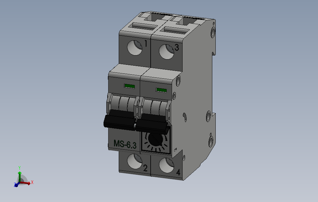 断路器solidworks 2011模型图纸下载 懒石网