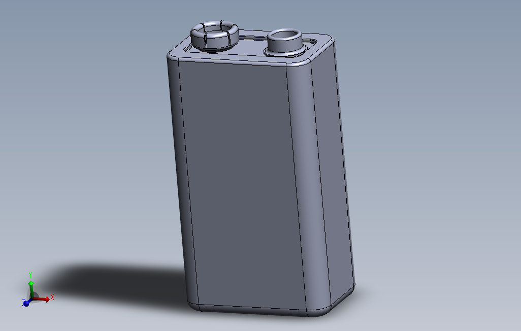 电池9V_SOLIDWORKS 2008_模型图纸下载 – 懒石网