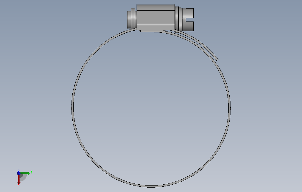 常见的软管夹solidworks 2014模型图纸下载 懒石网