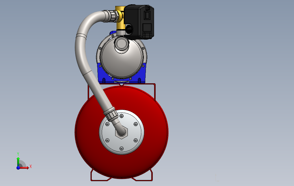 自吸离心泵solidworks 2015模型图纸下载 懒石网