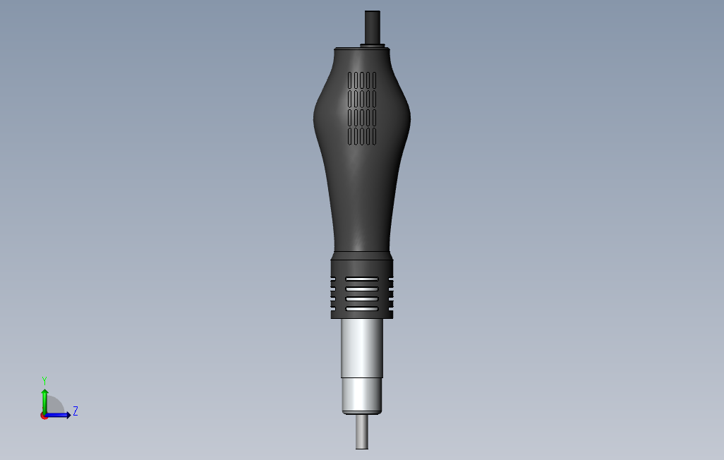 热风枪手柄solidworks 2018模型图纸下载 懒石网