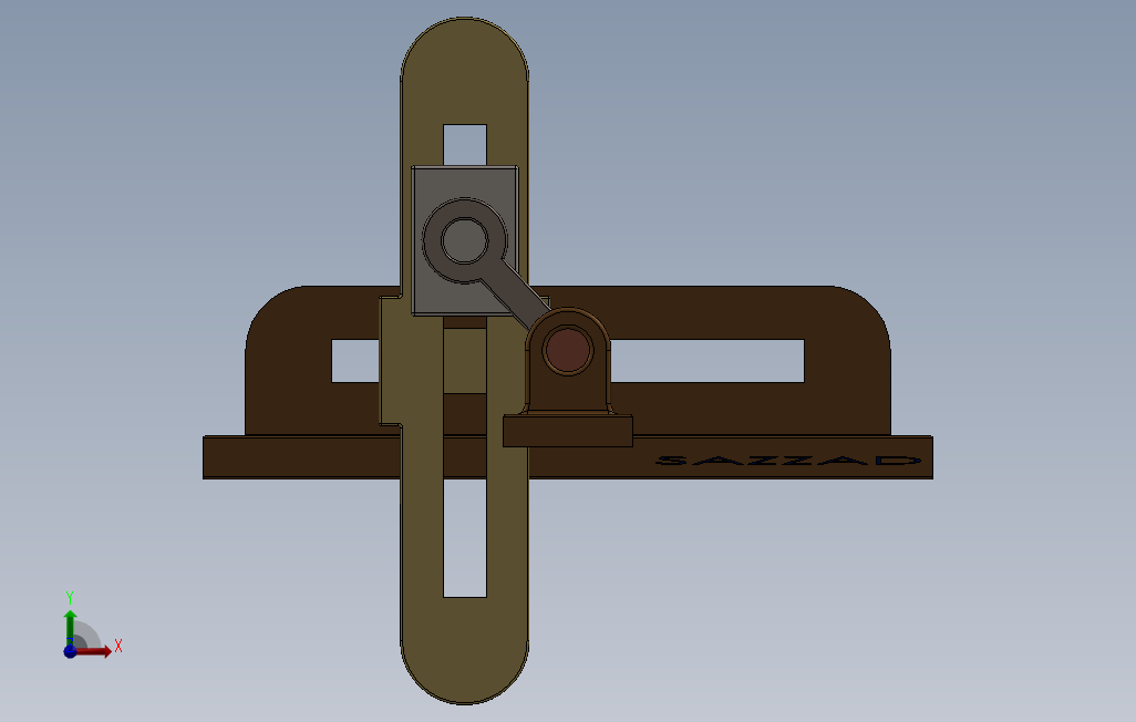 滑块曲柄机构solidworks 2014模型图纸下载 懒石网