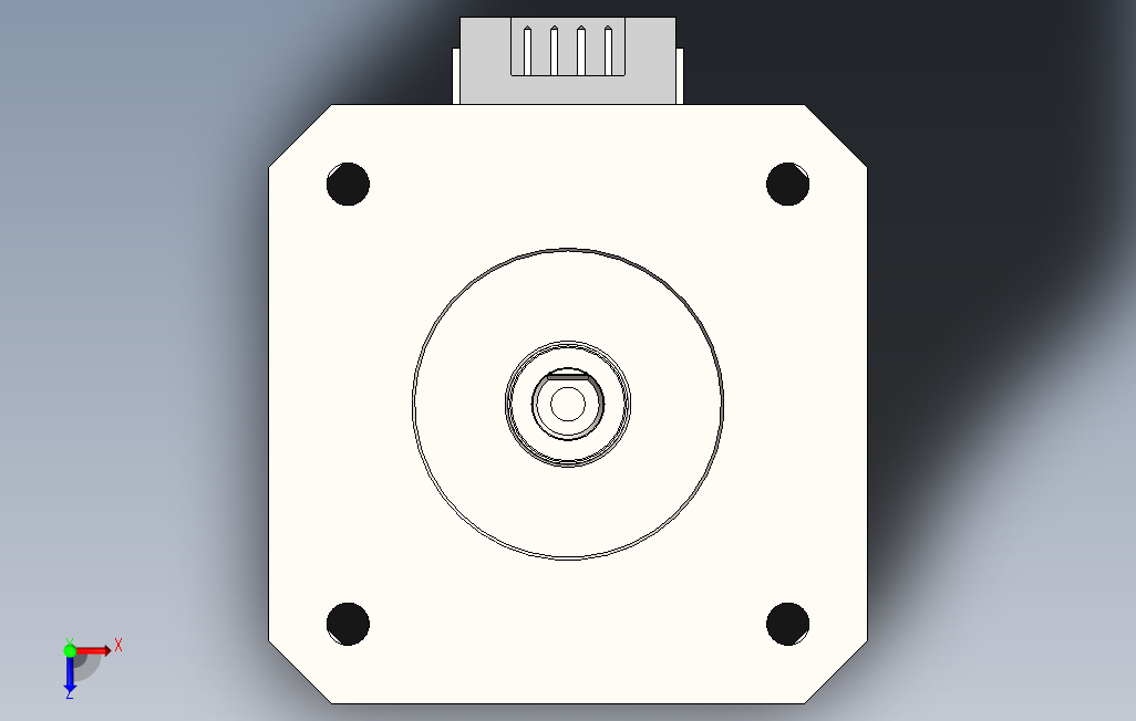 NEMA17步进电机_SOLIDWORKS 2015_模型图纸下载 – 懒石网