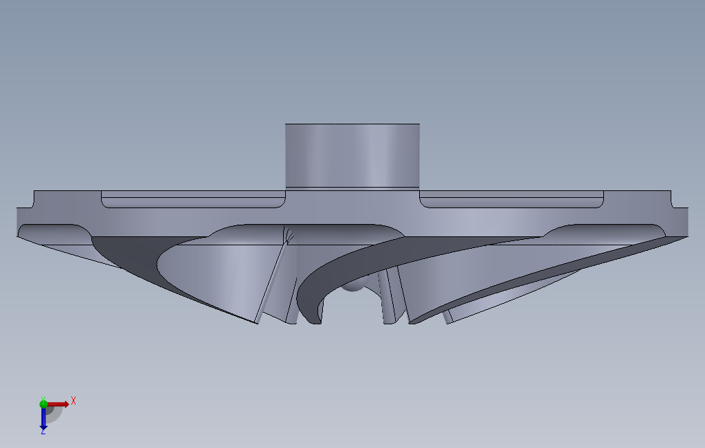 泵叶轮solidworks 2015模型图纸下载 懒石网