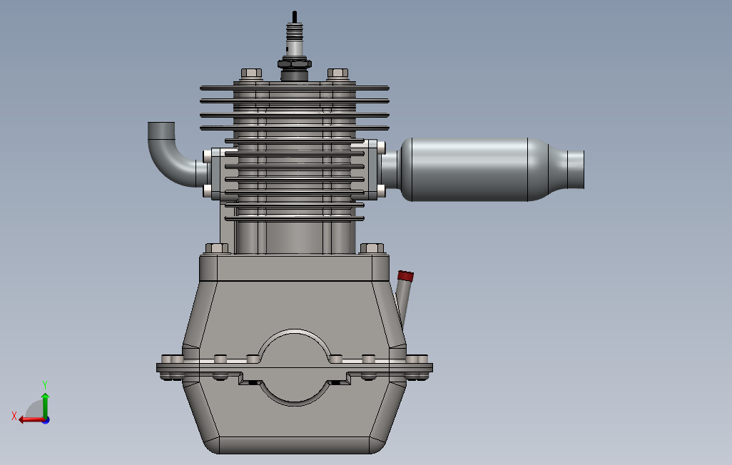 内燃机的模型solidworks 2014模型图纸下载 懒石网