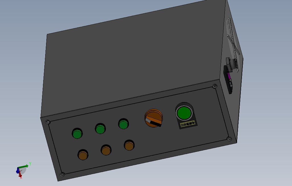 C4小型设备搭配的电箱_SOLIDWORKS 2010_模型图纸下载 – 懒石网