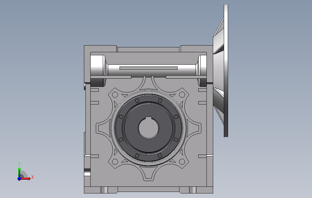 Rv系列铝合金蜗轮蜗杆减速机 Rv130 132 Solidworks 2011模型图纸下载 懒石网