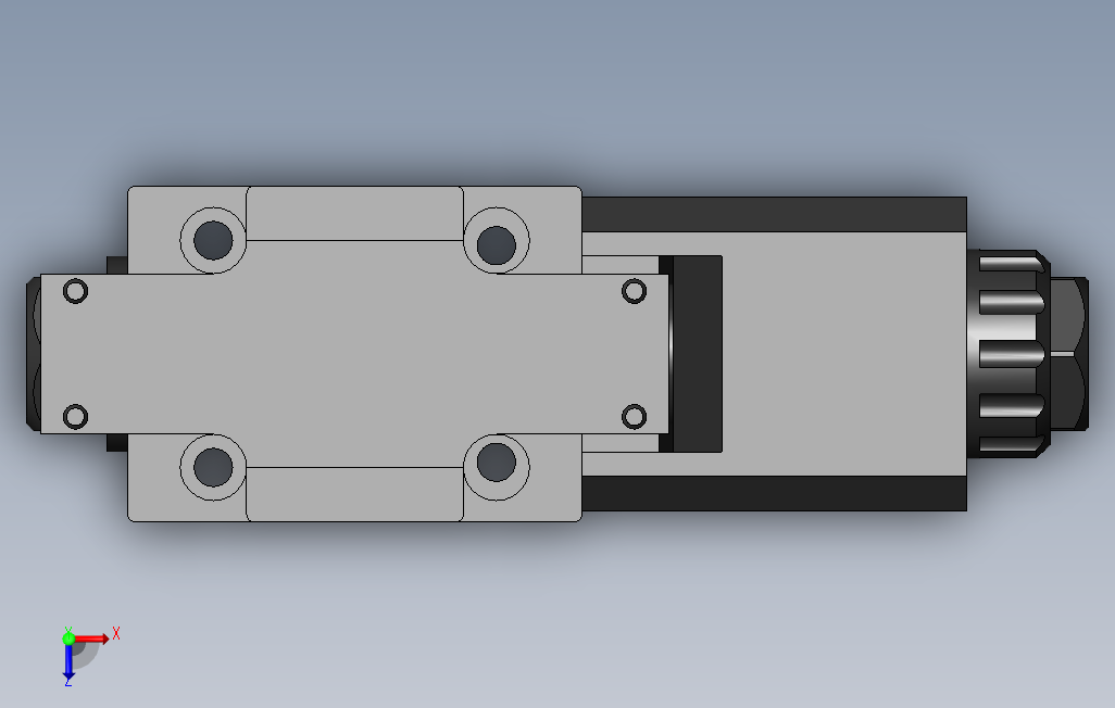 油研换向阀solidworks 2014模型图纸下载 懒石网