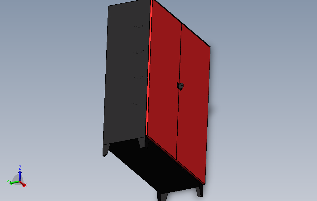 数冲模具柜solidworks 2018模型图纸下载 懒石网