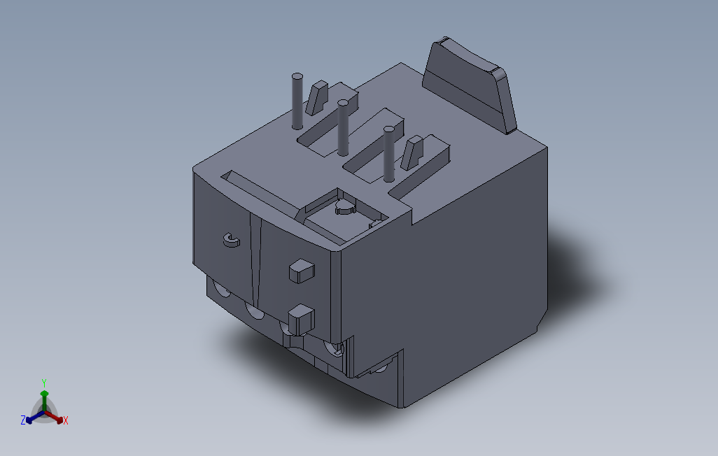 保护继电器solidworks 2009模型图纸下载 懒石网