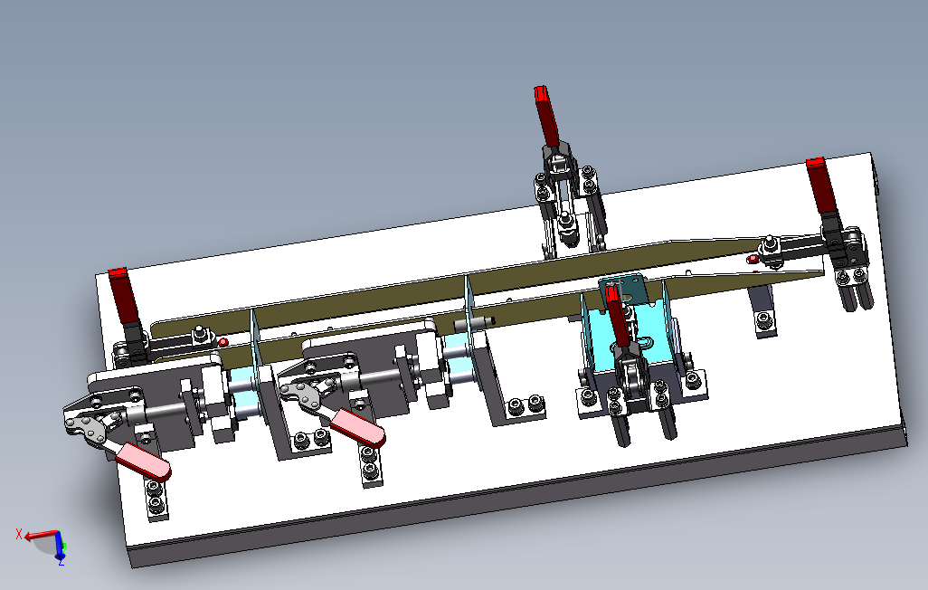 焊接夹具solidworks 2012模型图纸下载 懒石网