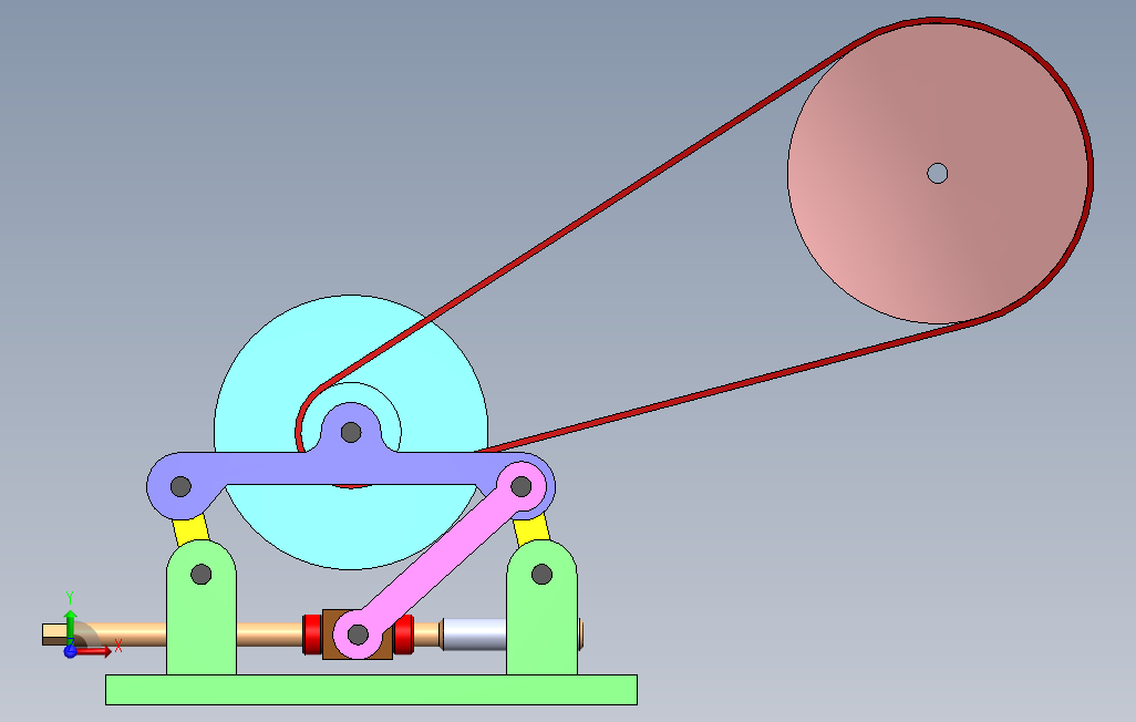 用于皮带张力调节的杠杆螺杆机构solidworks 2016模型图纸下载 懒石网