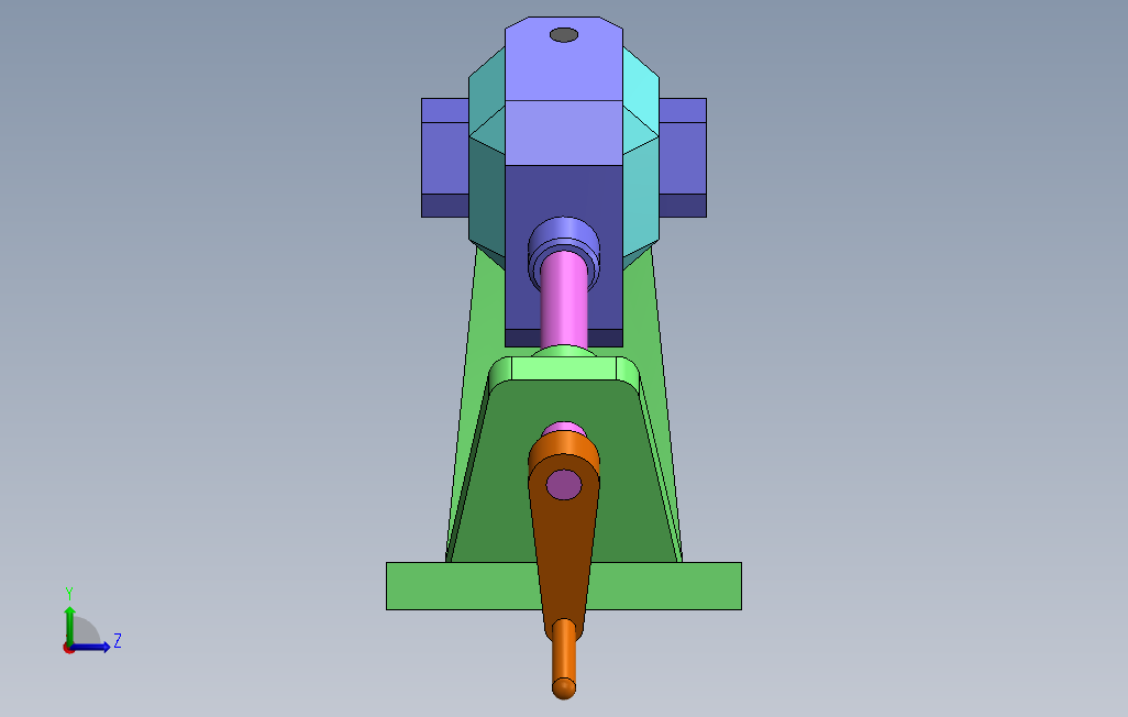 杠杆螺丝空间机构solidworks 2016模型图纸下载 懒石网